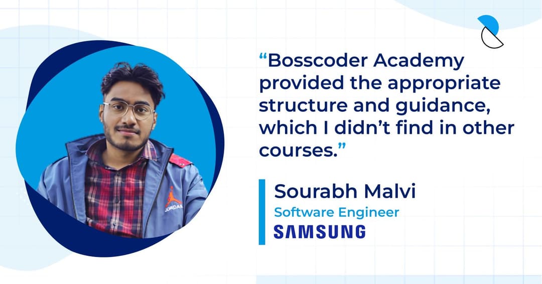 Bosscoder Academy provided me right structure and guidance